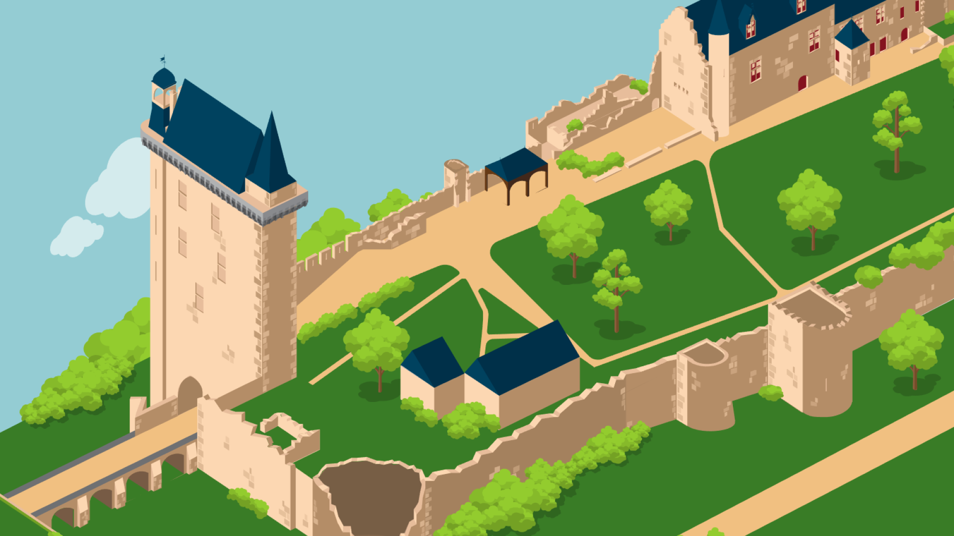 Carte interactive | Forteresse de Chinon